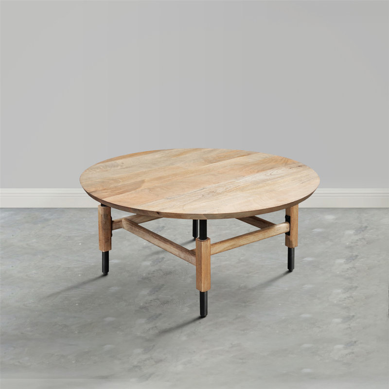 Millwood Pines Cleola Coffee table with metal legs Wayfair
